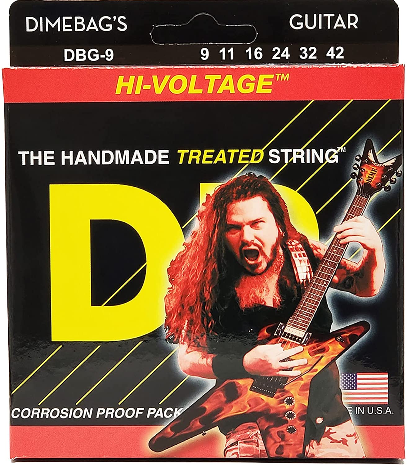 DR Strings - Dimebag Darrell Signature, Treated Nickel-Plated, 9-42 ...