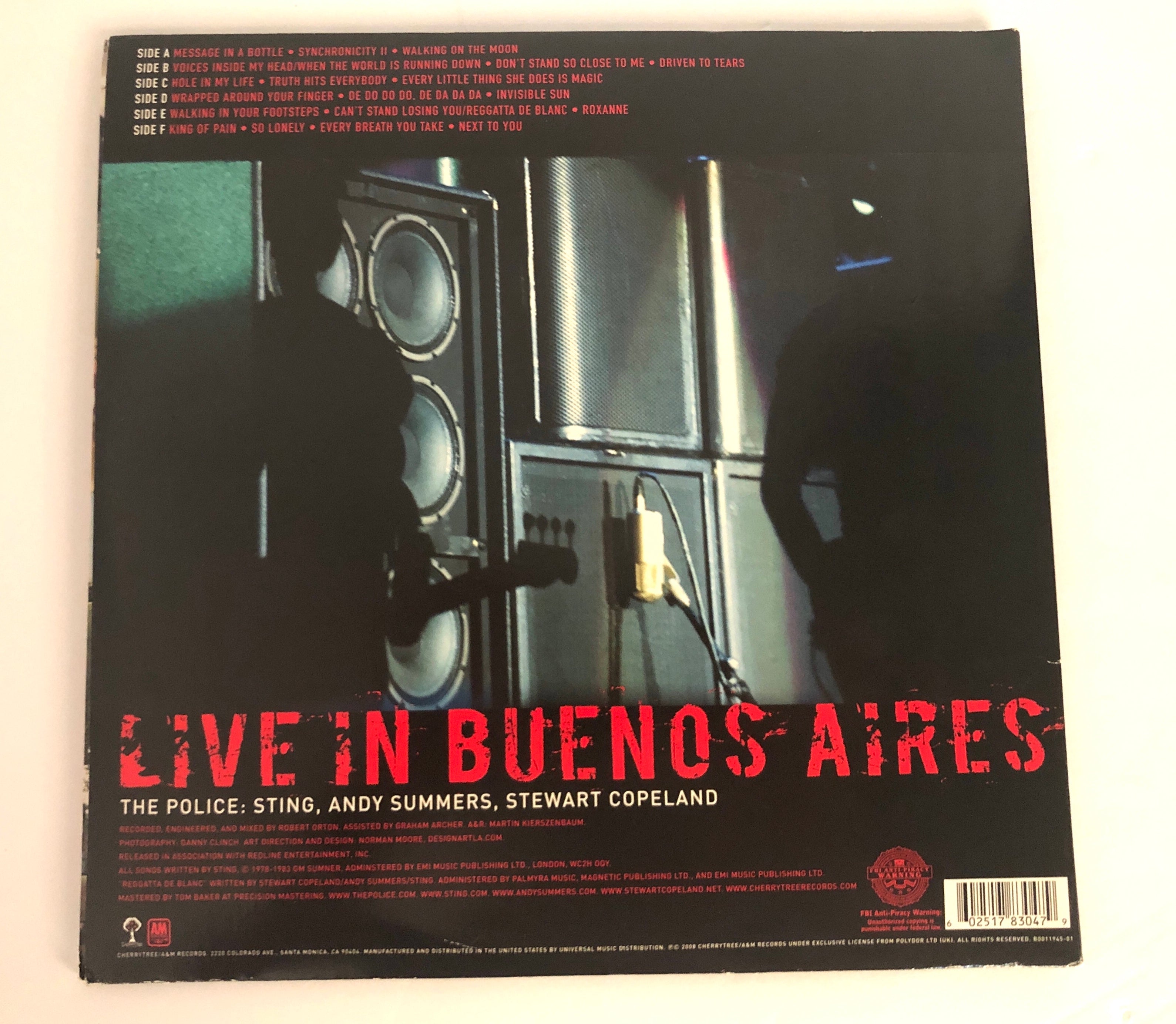 The Police - Certifiable (Live In Buenos Aires) LP (2008) *G* USED ...
