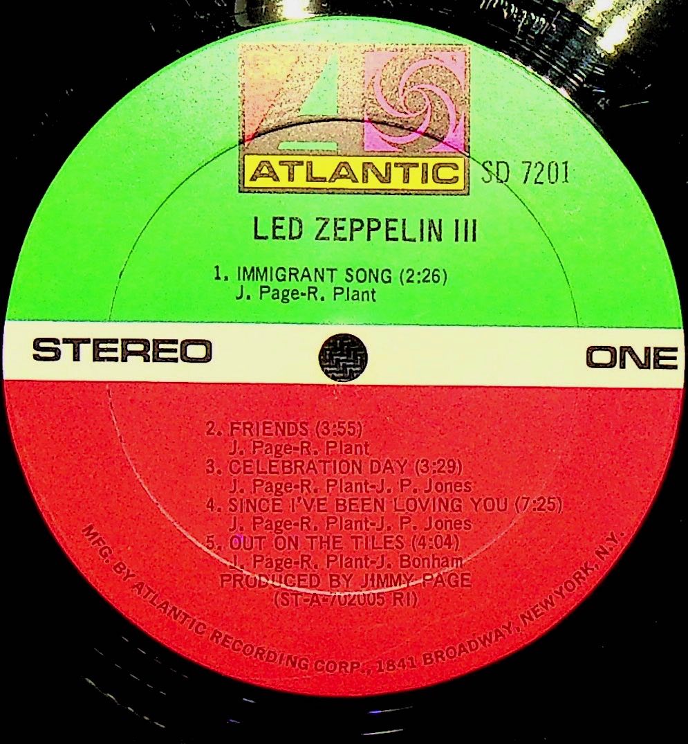 LP - Led Zeppelin - III - Original Pressing - Used Vinyl | Big House ...