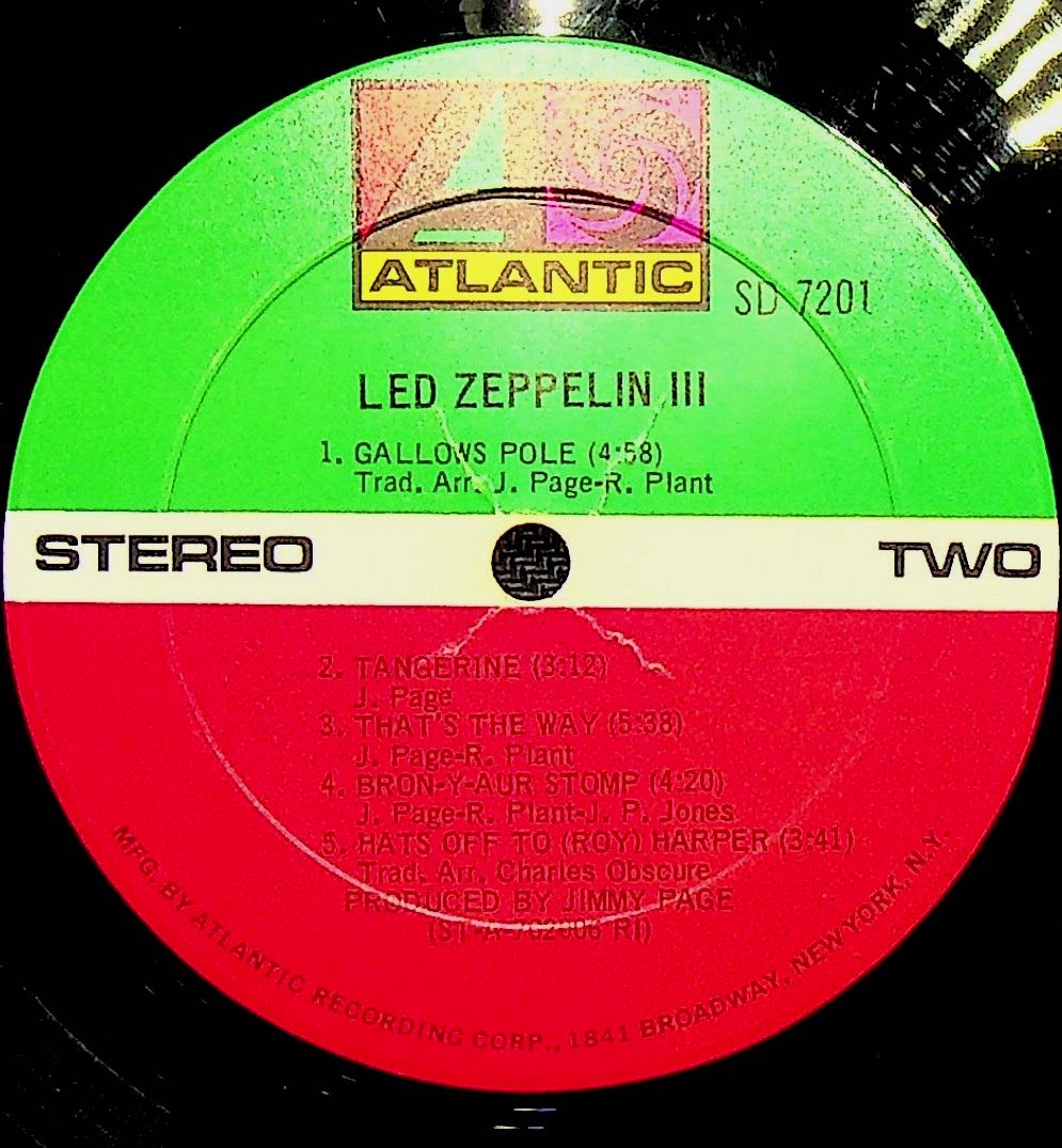LP - Led Zeppelin - III - Original Pressing - Used Vinyl | Big House ...
